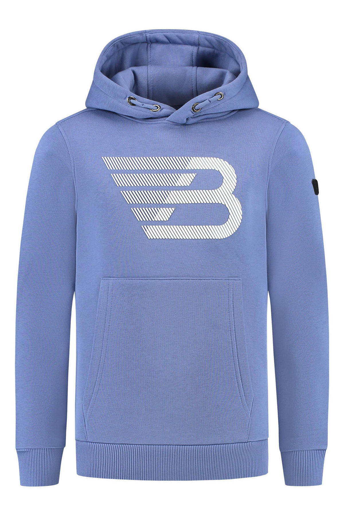 Ballin sweater met logo grijsblauw/wit | wehkamp