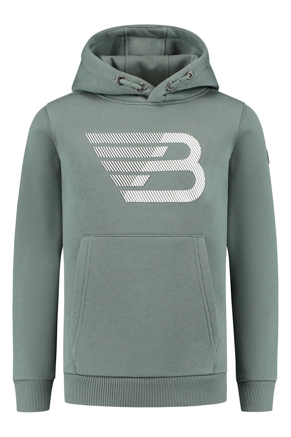 Ballin sweater met logo leger groen | wehkamp