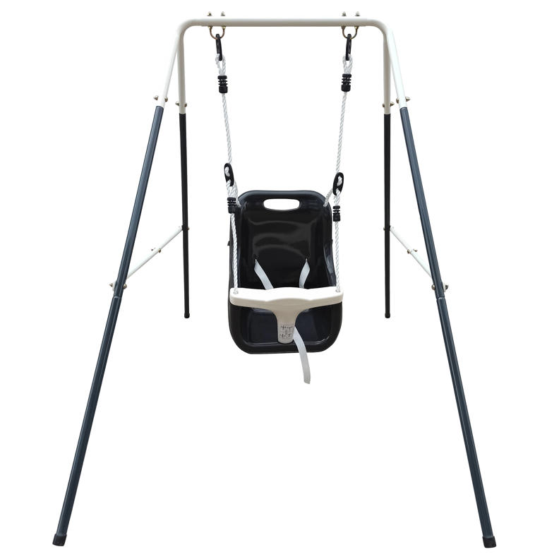 Axi Metal Baby Swing with seat Anthracite/cream | wehkamp