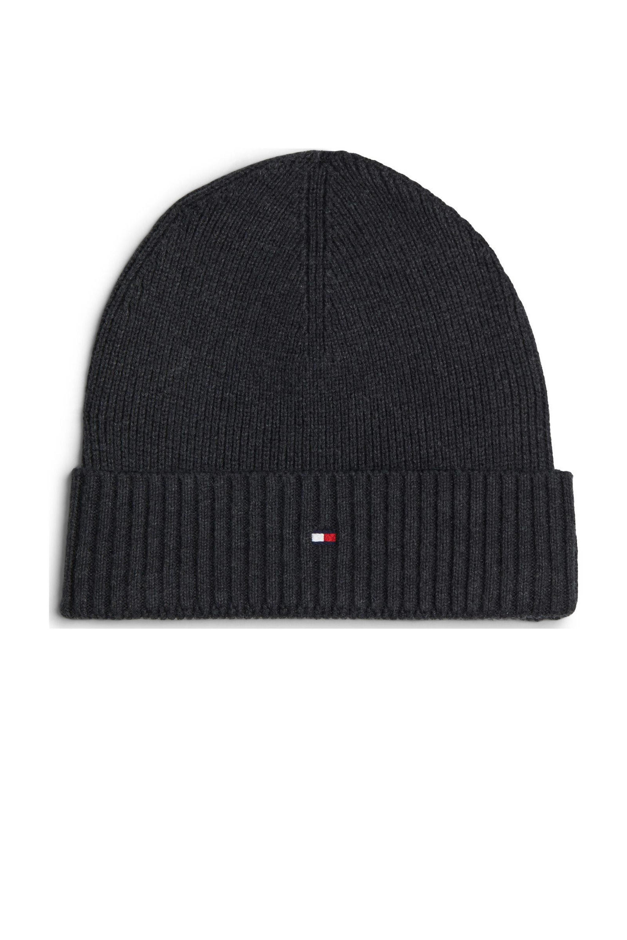Tommy Hilfiger muts TH Flag antraciet | wehkamp