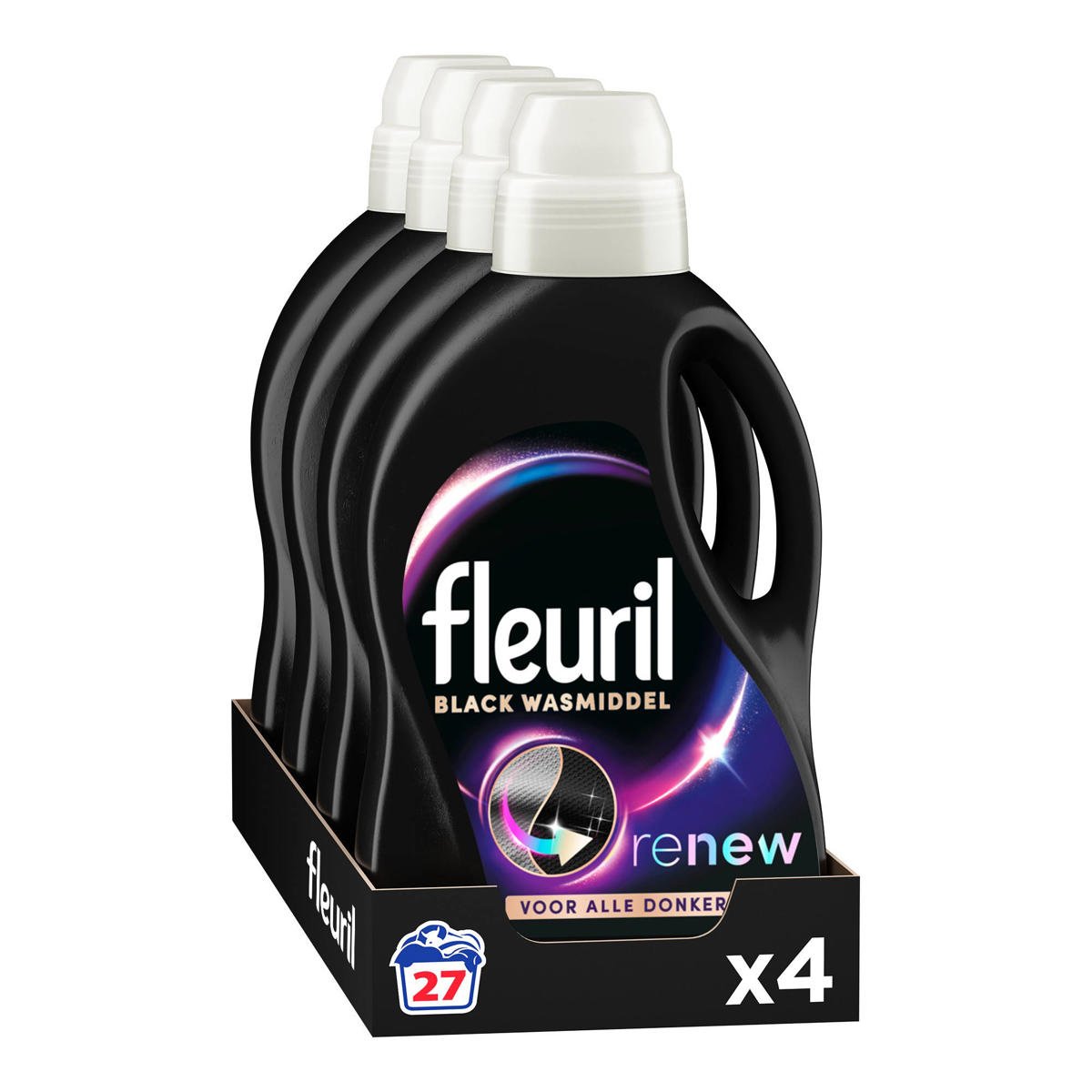 Fleuril Renew Black vloeibaar wasmiddel - 4 x 27 wasbeurten ...