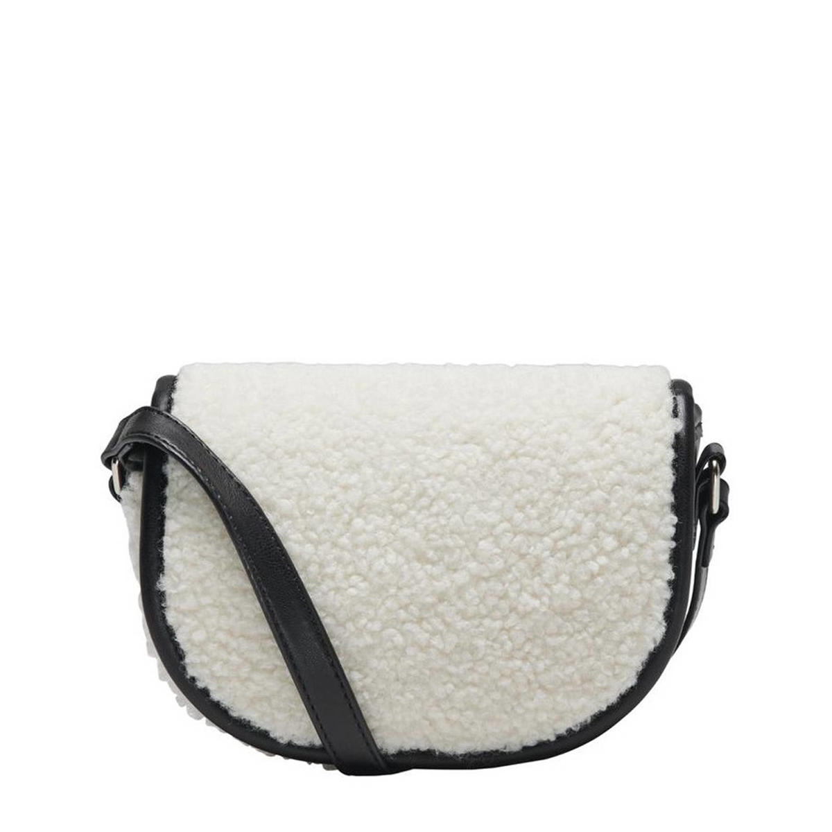 ONLY teddy crossbody tas ONLFLORENCE ecru/zwart | wehkamp