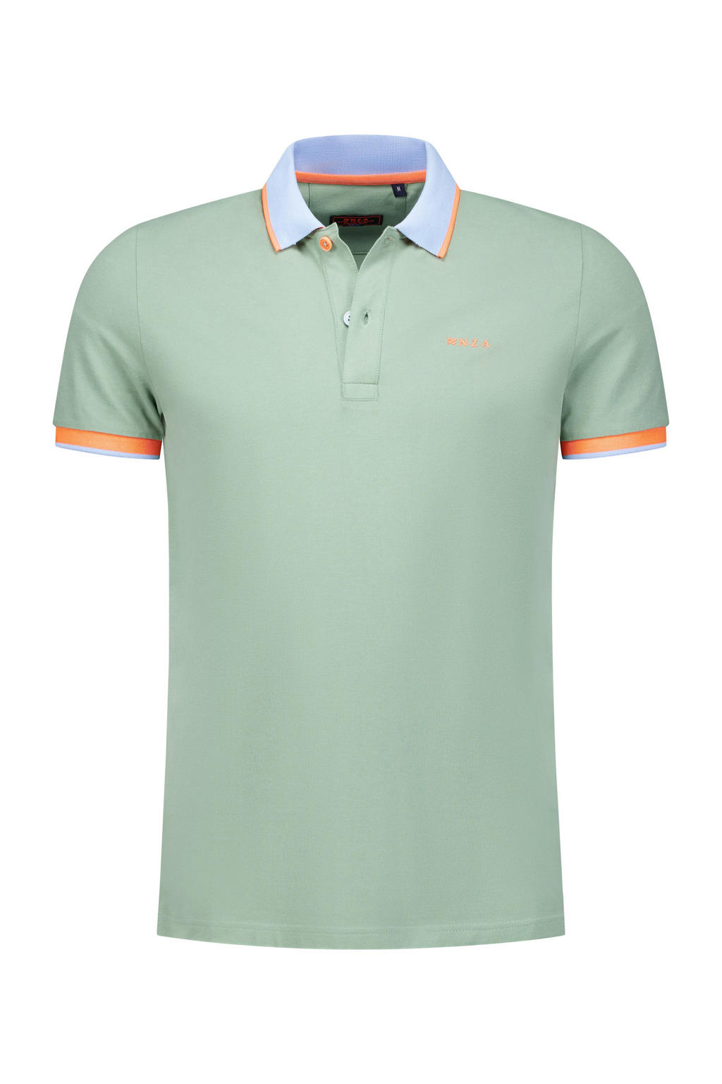 New Zealand Auckland polo TImothy met contrastbies soft olive | wehkamp