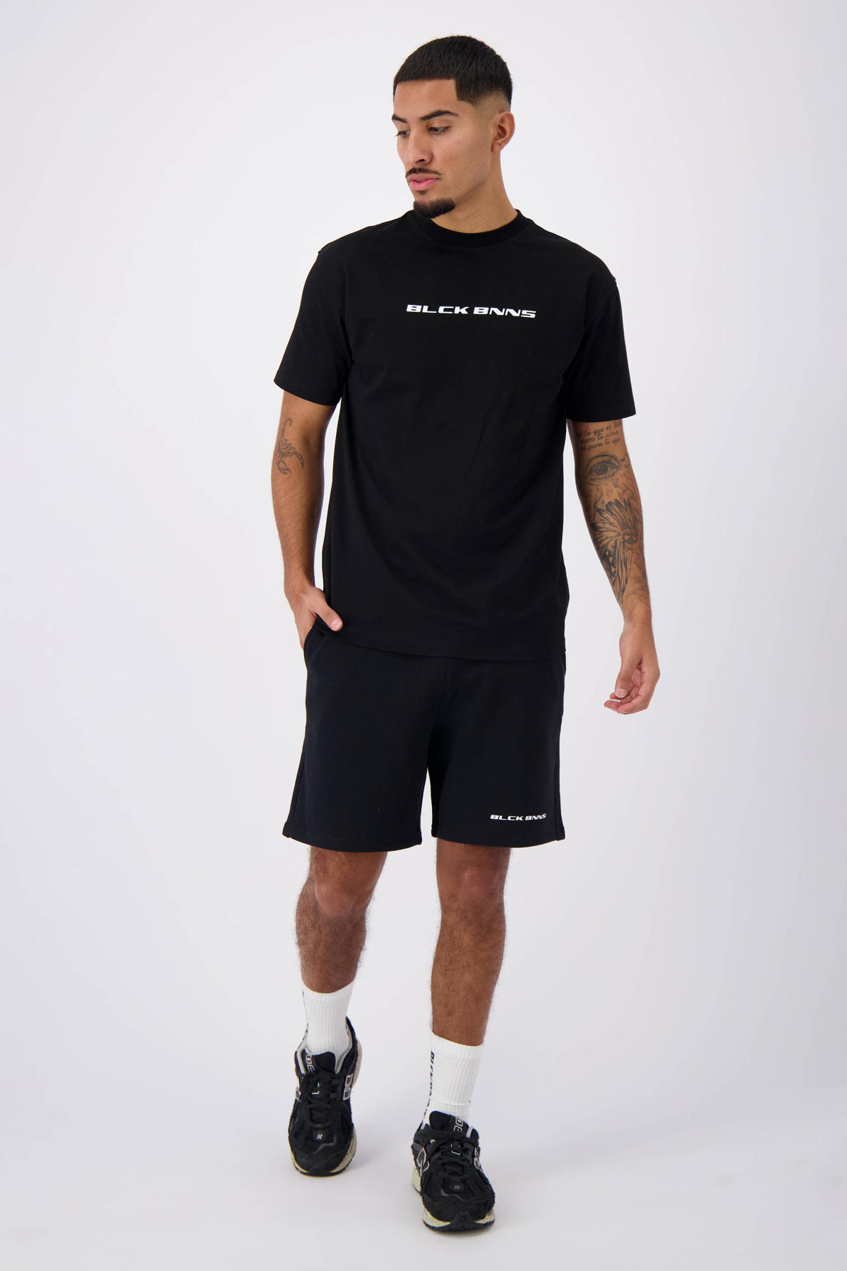 BLACK BANANAS regular fit T-shirt CURSIVE SCRIPT met logo zwart | wehkamp