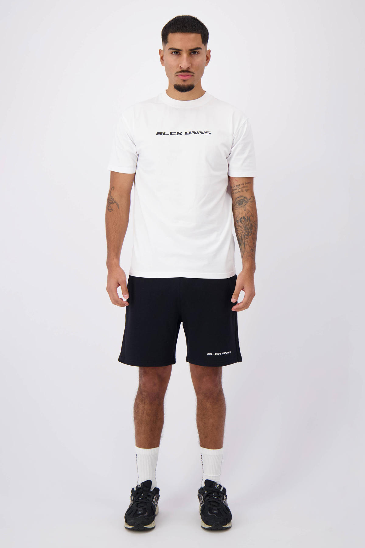 BLACK BANANAS regular fit T-shirt CURSIVE SCRIPT met logo wit | wehkamp