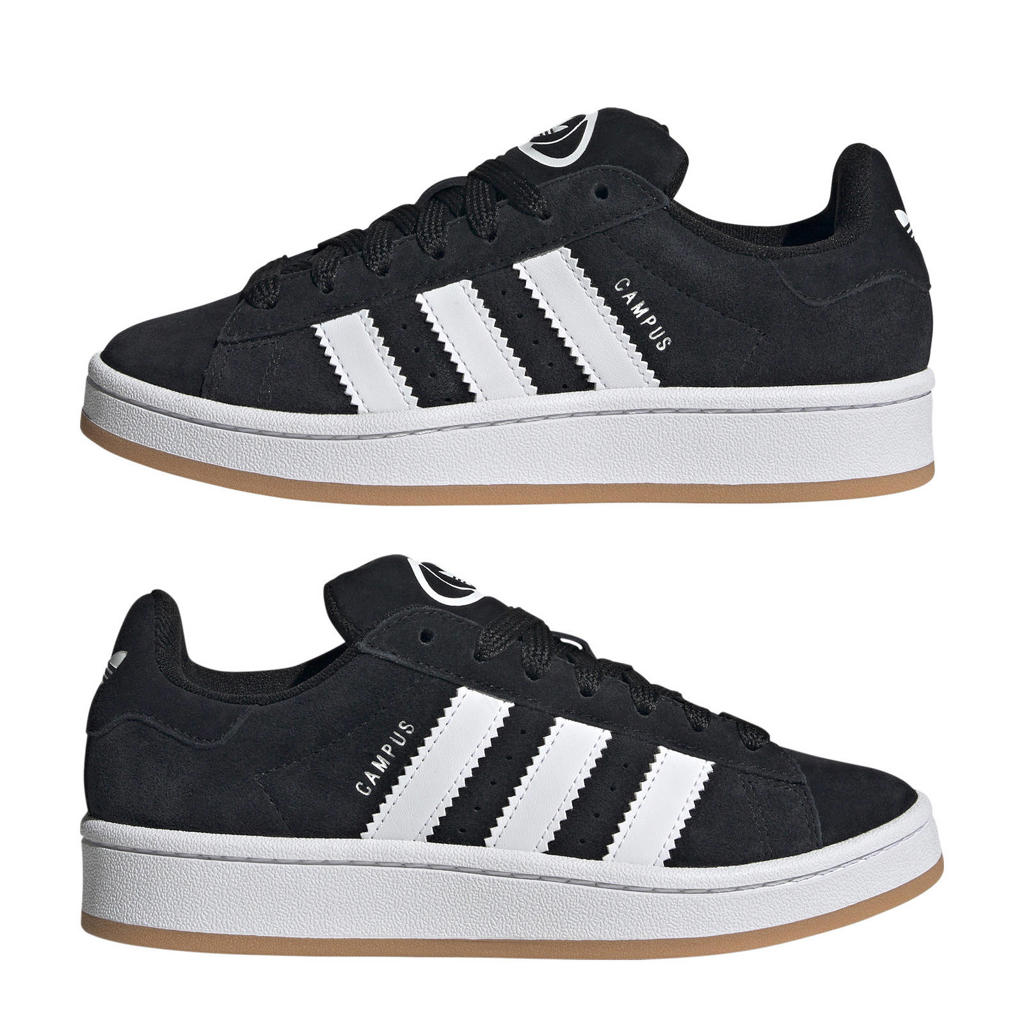 adidas Originals Campus 00's suède sneakers zwart/wit | wehkamp