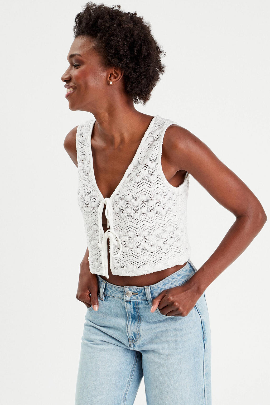 Cache Cache gehaakte top wit kopen? | Morgen in huis | wehkamp