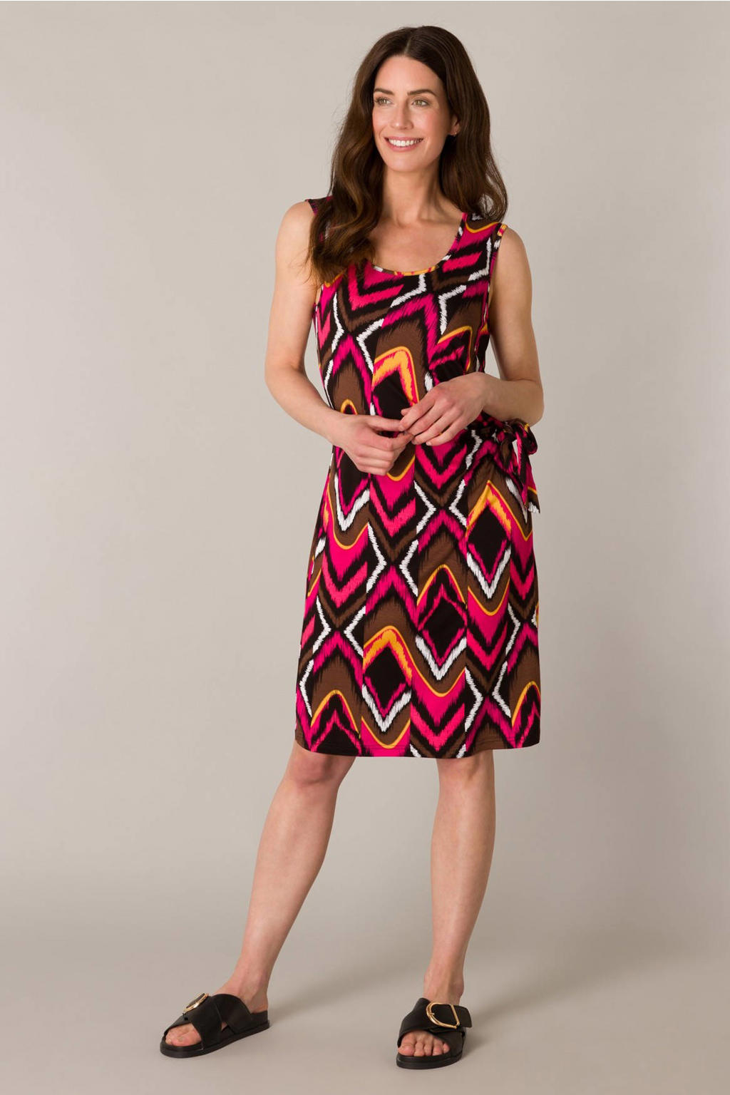 ES&SY jurk met all over print multi | wehkamp