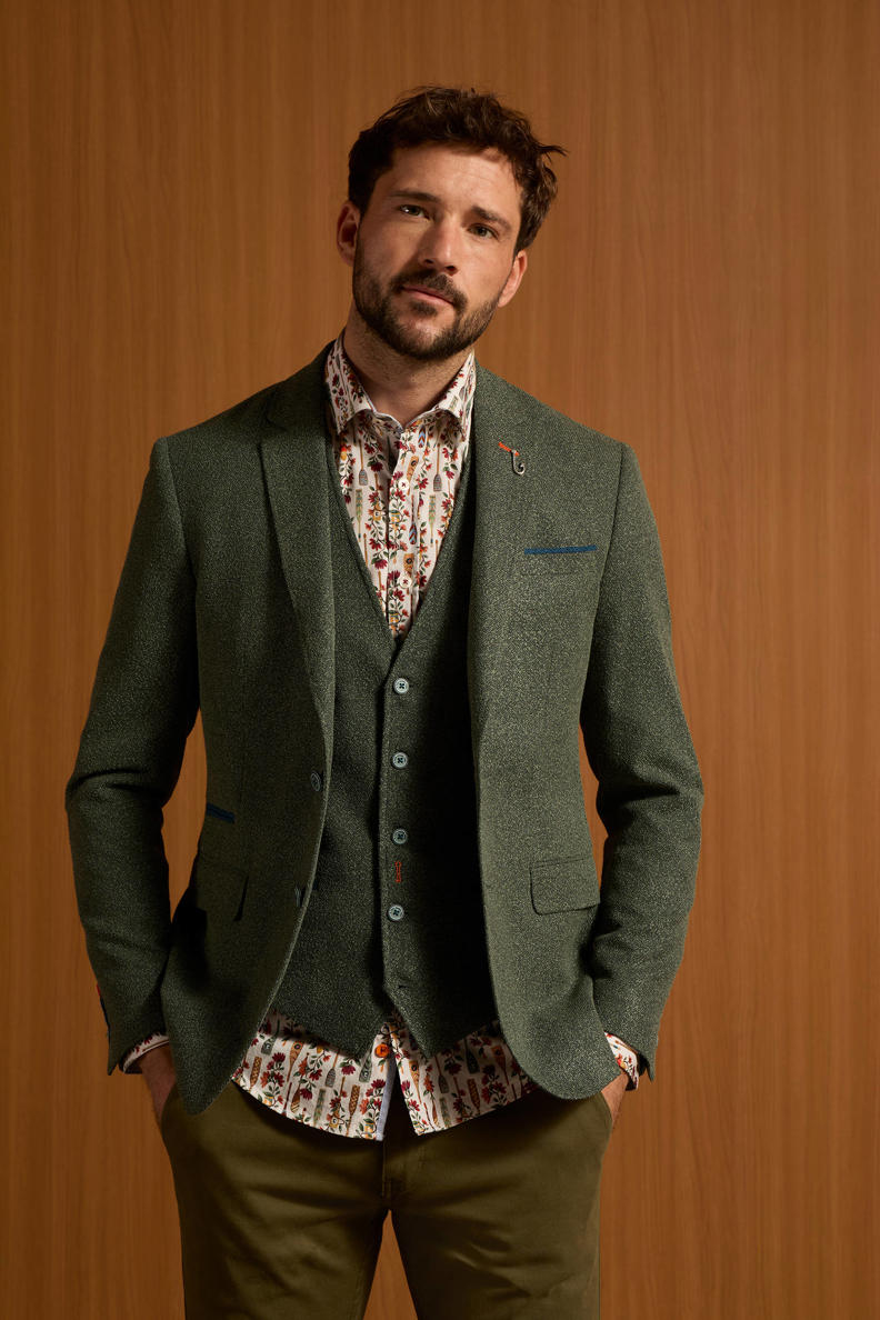 A fish named Fred regular fit colbert hedge green | wehkamp