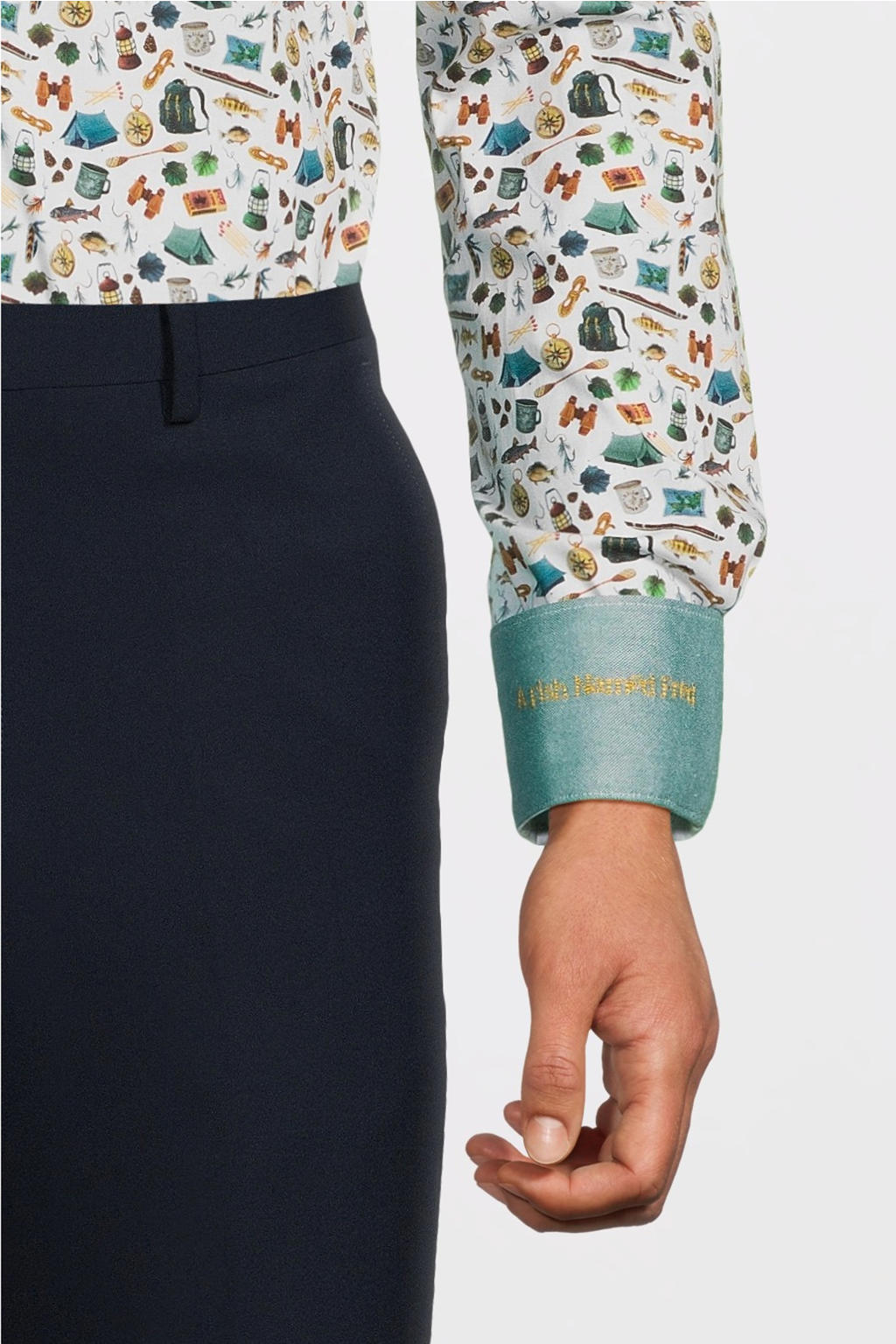 A fish named Fred regular fit overhemd met all over print ecru | wehkamp