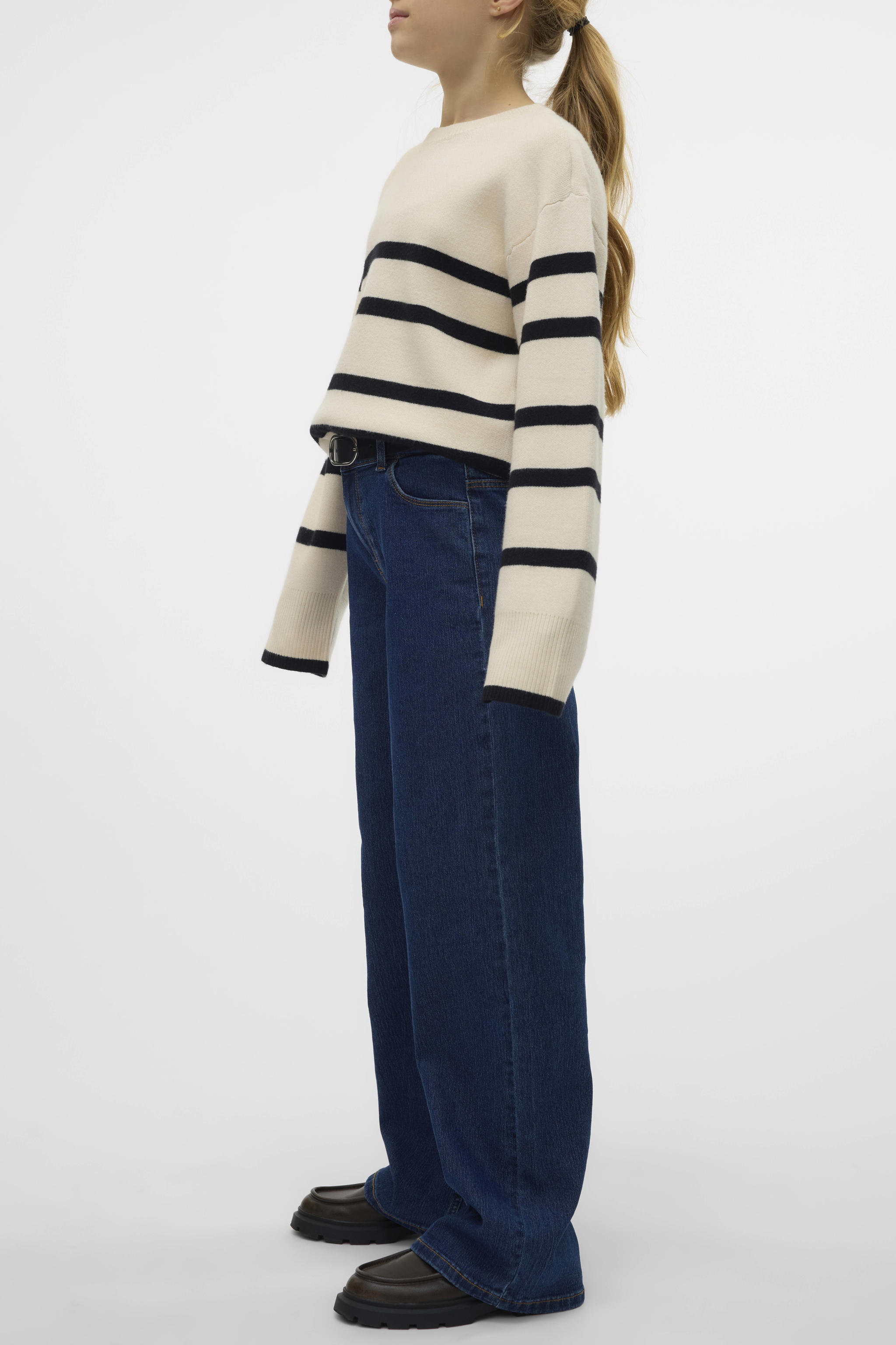 VERO MODA GIRL wide leg jeans VMDAISY dark blue denim | wehkamp