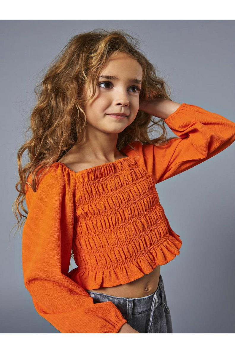 KIDS ONLY GIRL top KOGHELENE warm oranje | wehkamp