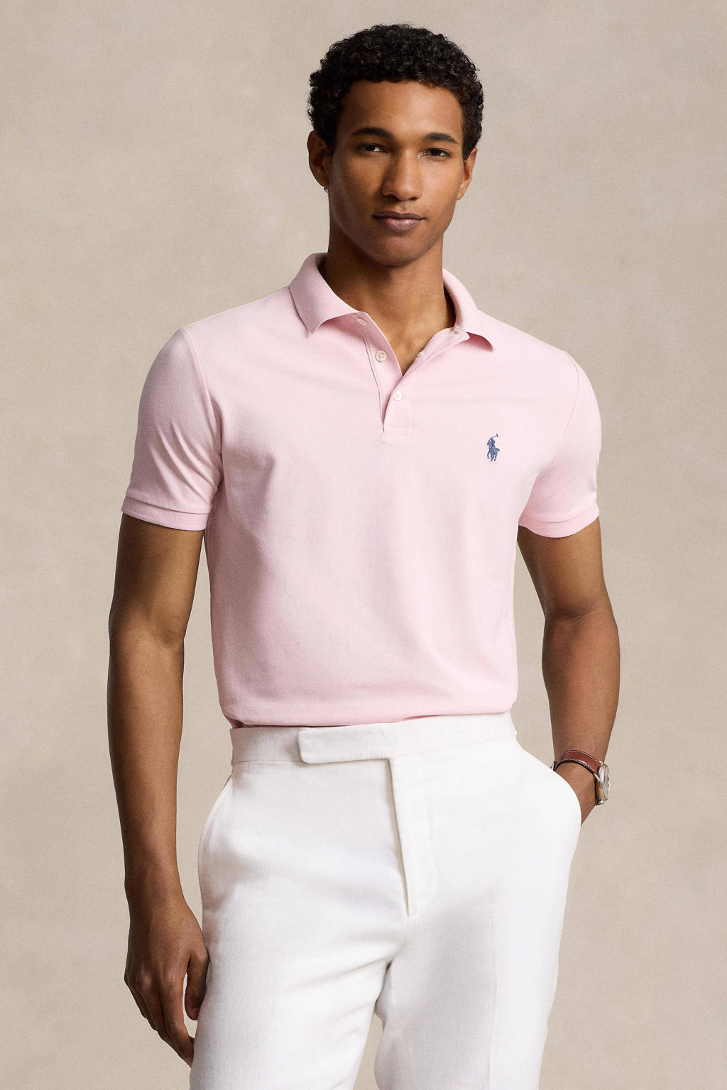 POLO Ralph Lauren polo met logo hint of pink | wehkamp