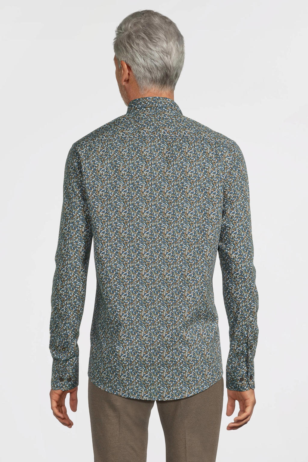 LERROS regular fit overhemd met all over print groen | wehkamp