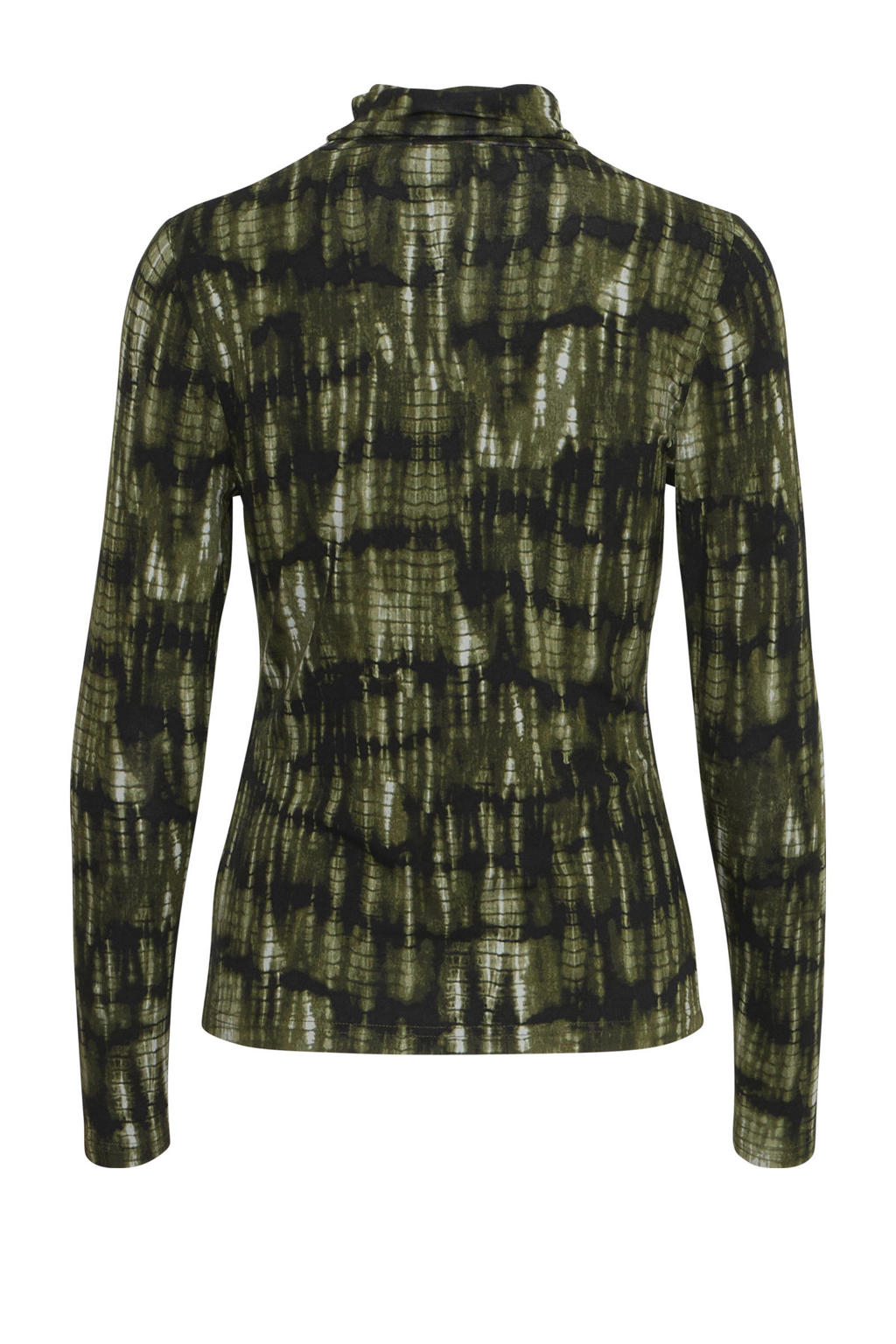 ICHI top met all over print groen | wehkamp