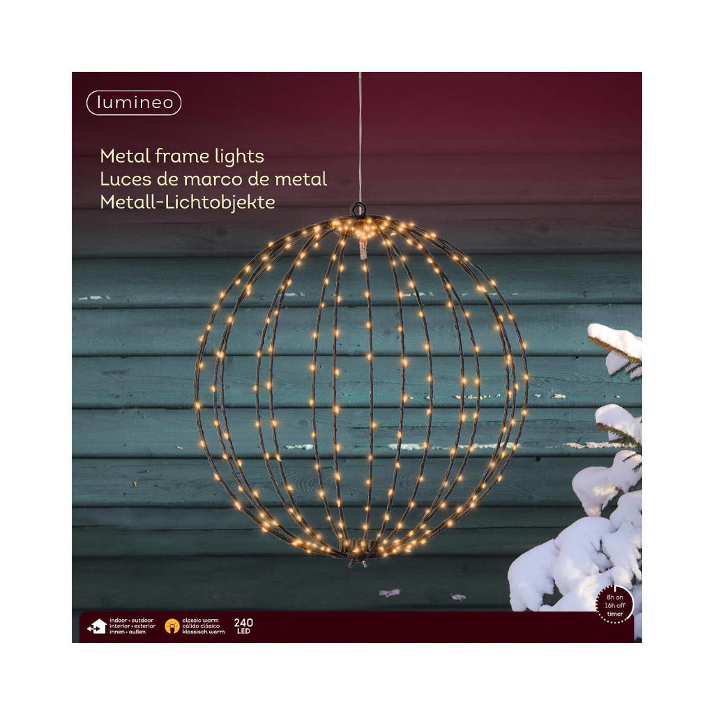 Lumineo micro LED frame light buiten | wehkamp