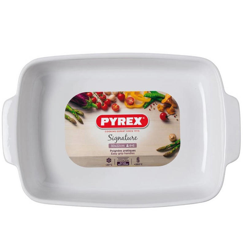 Pyrex Ovenschaal Signature - 30 x 22 x 6 cm / 2.9 liter | wehkamp