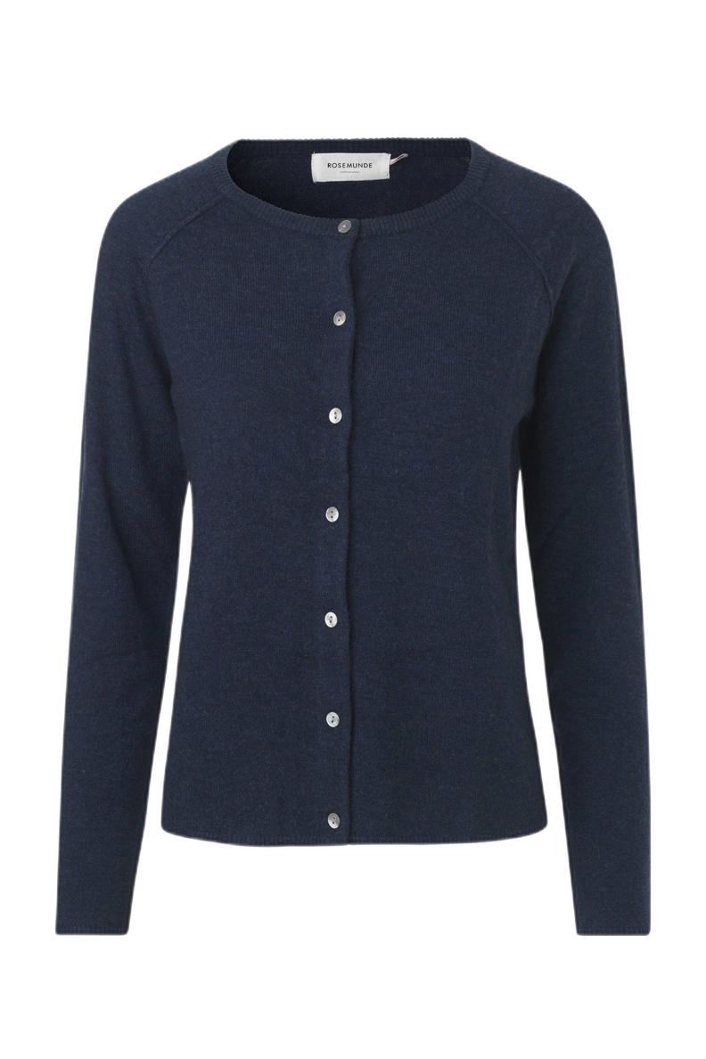 Rosemunde vest met wol donkerblauw | wehkamp