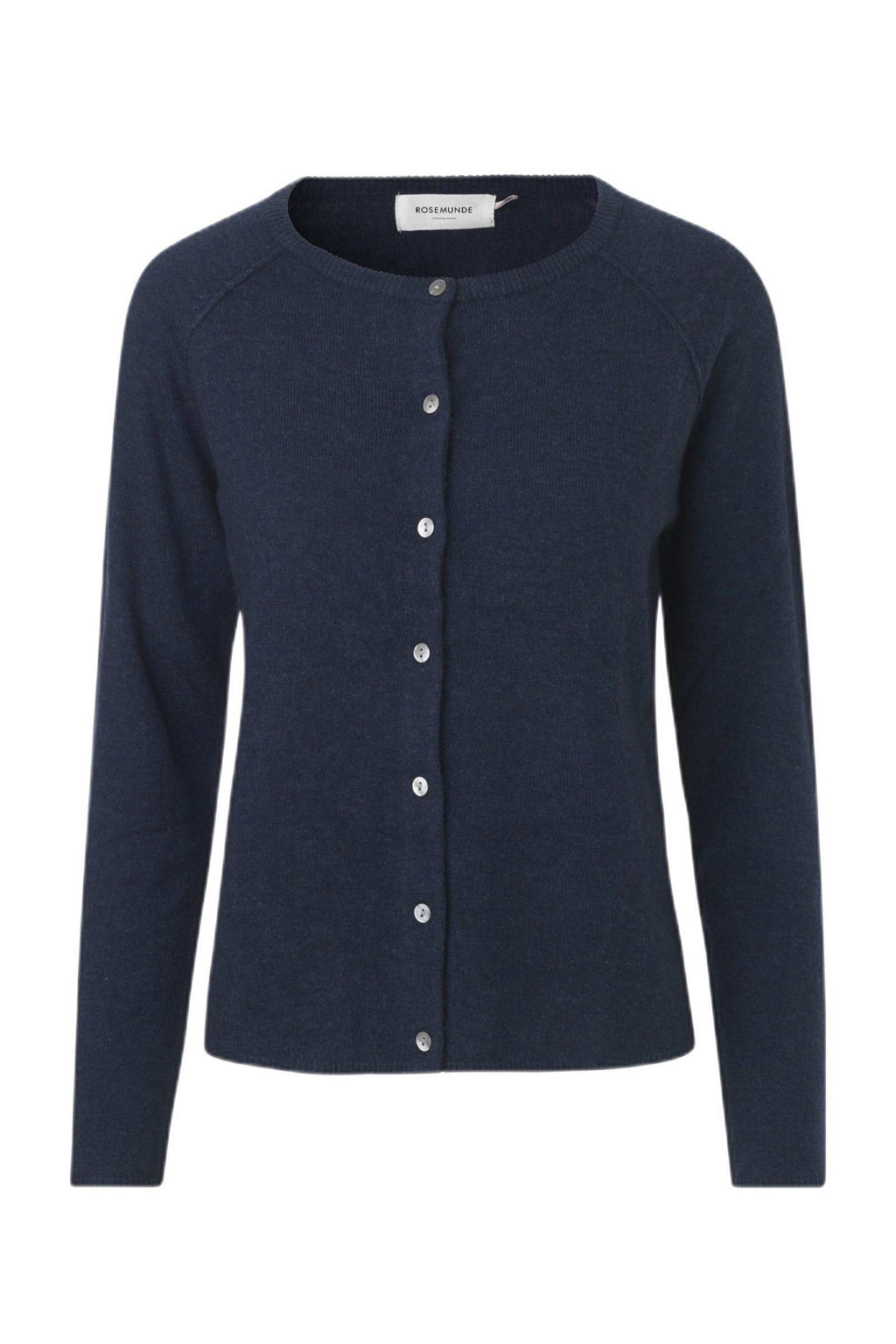 Rosemunde vest met wol donkerblauw | wehkamp