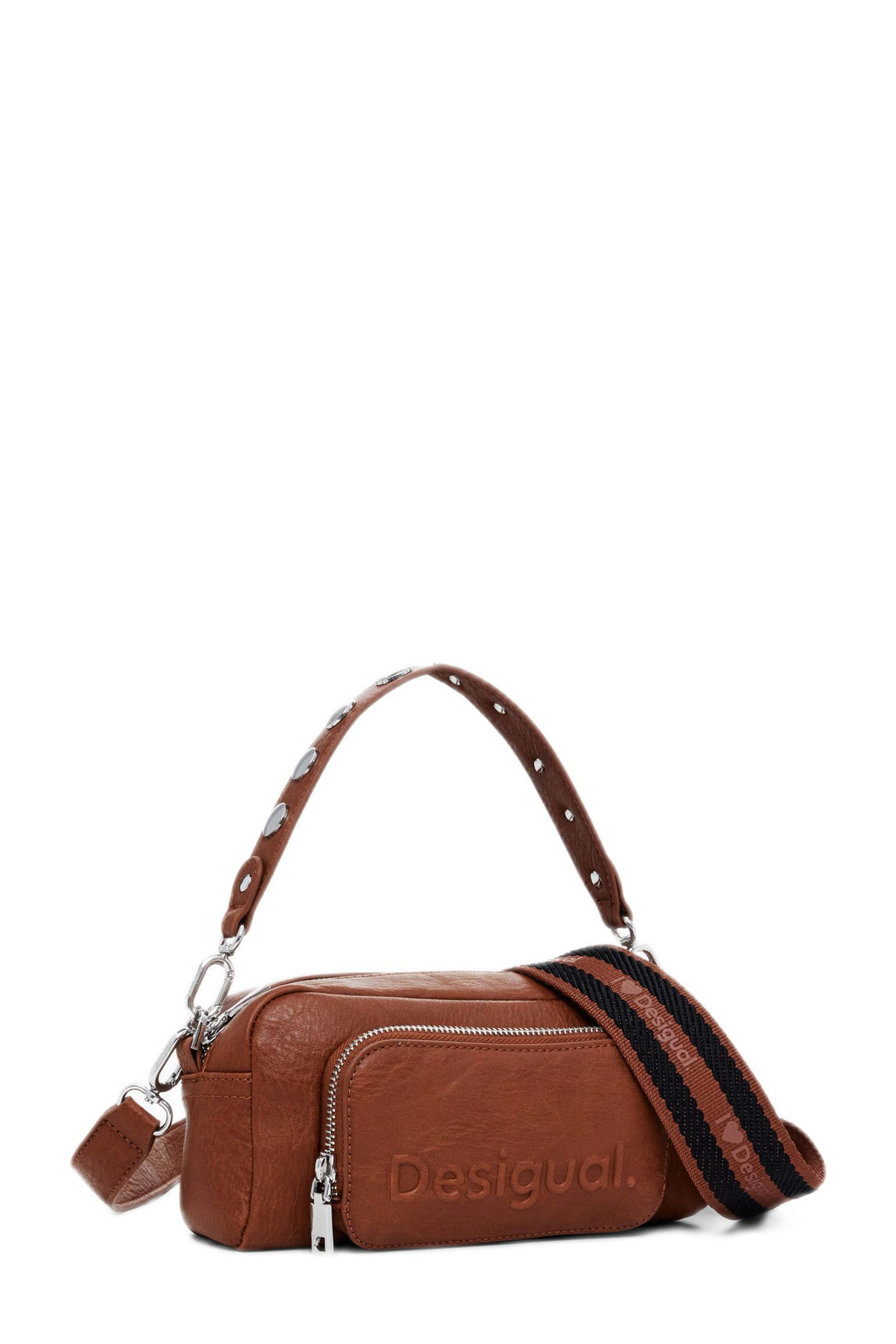 Desigual crossbody tas cognac | wehkamp