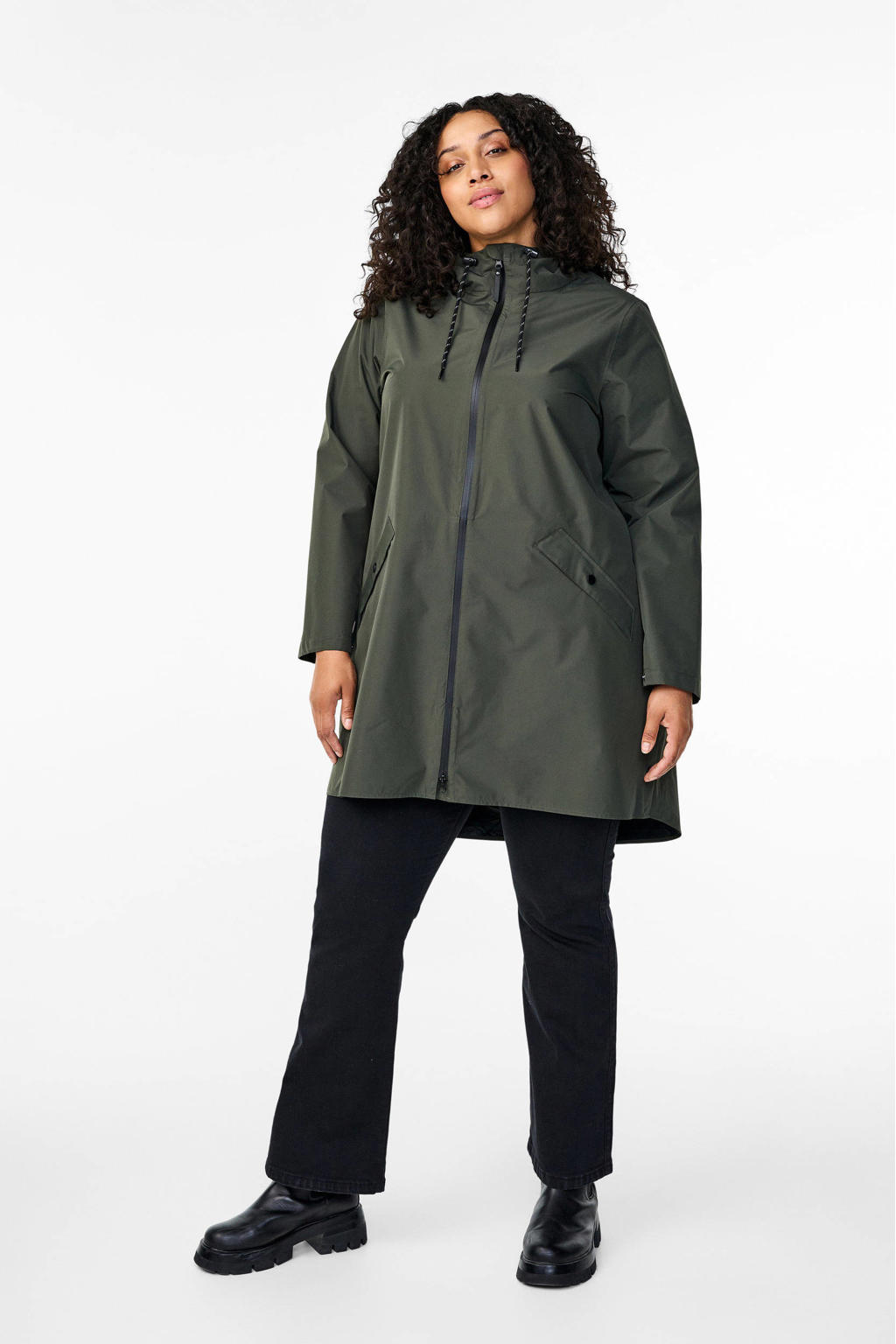 Zizzi regenjas CAKLARA kaki kopen? | Morgen in huis | wehkamp