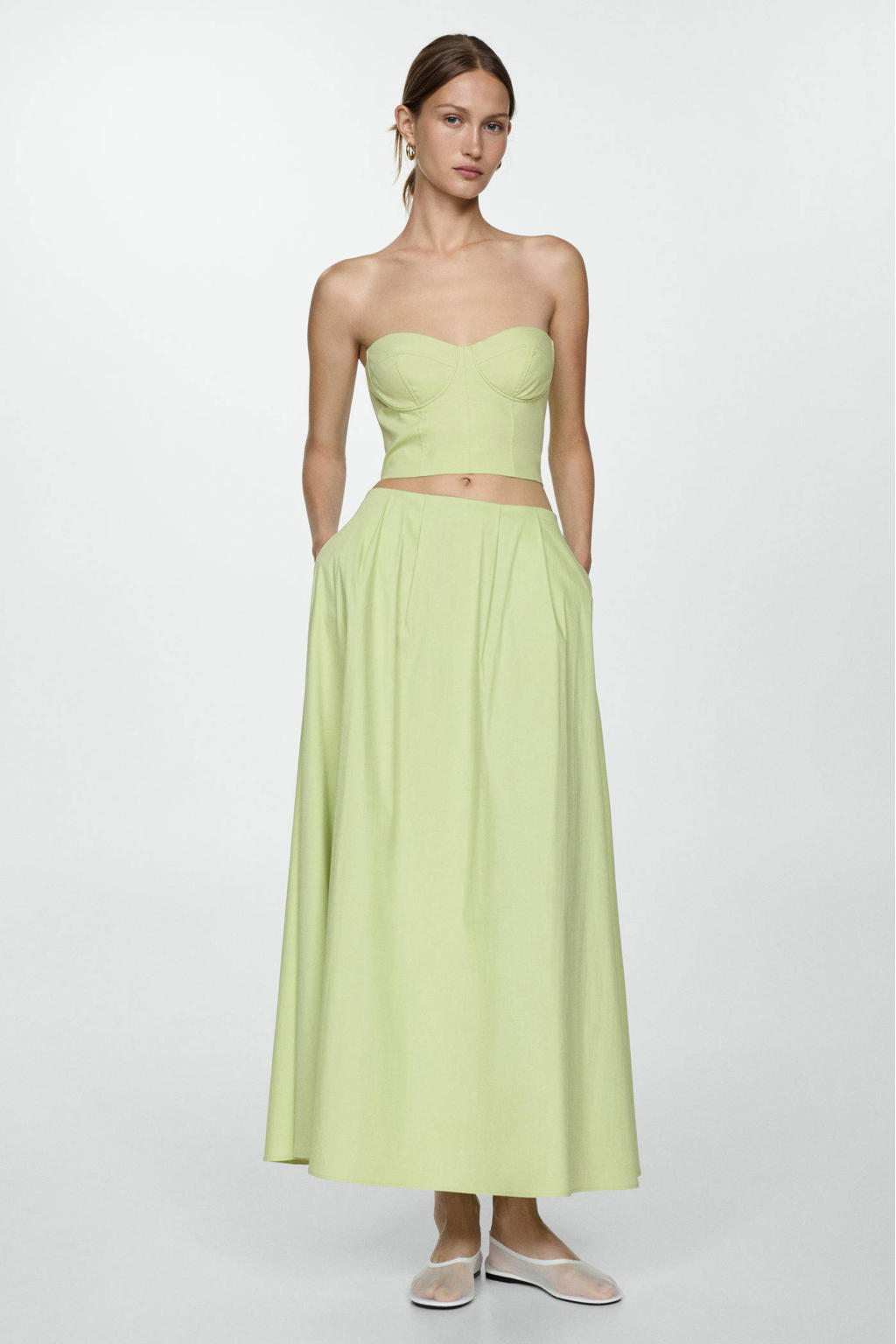 Mango maxi rok groen kopen? | Morgen in huis | wehkamp