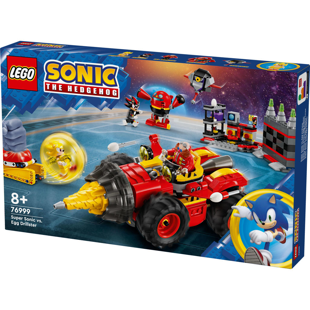 LEGO Sonic the Hedgehog Super Sonic vs. Egg Drillster Set met Shadow en ...