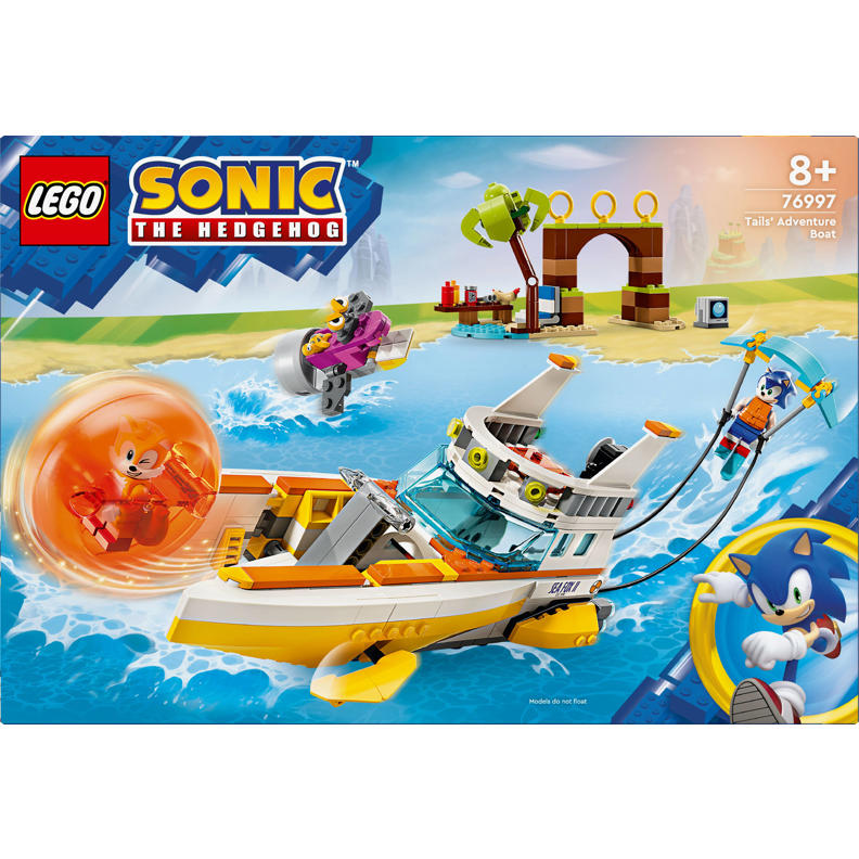 LEGO Sonic the Hedgehog Tails' avonturenboot, Boot Speelgoed voor ...