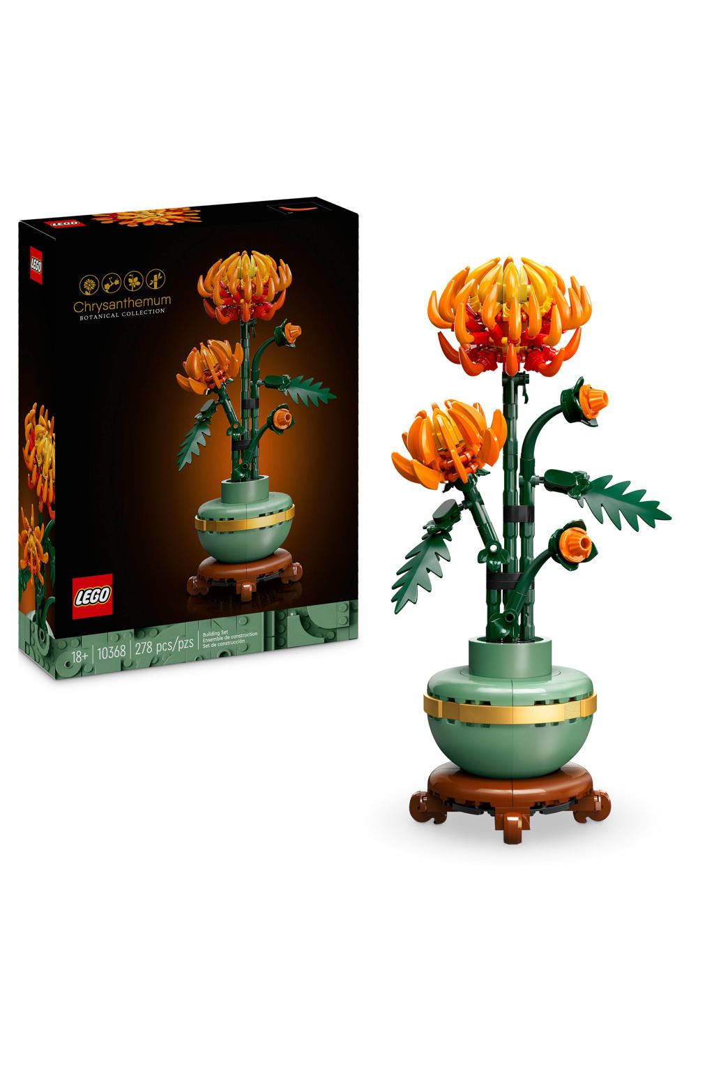 LEGO Icons Chrysant Bouwpakket voor Volwassenen uit de Botanical ...