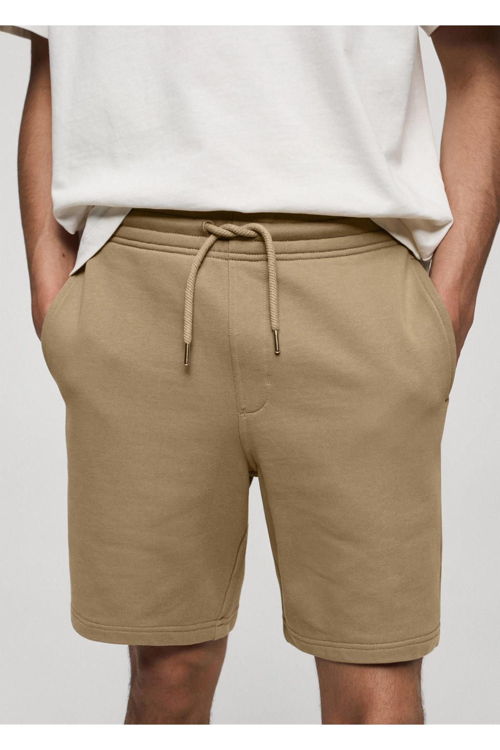 Mango Man regular fit short beige | wehkamp