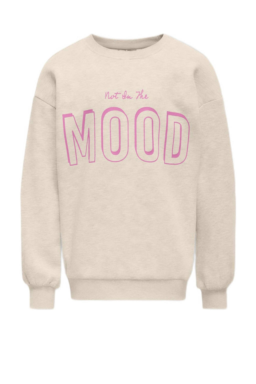 KIDS ONLY GIRL sweater KOGAUDREY met backprint ecru/fuchsia | wehkamp