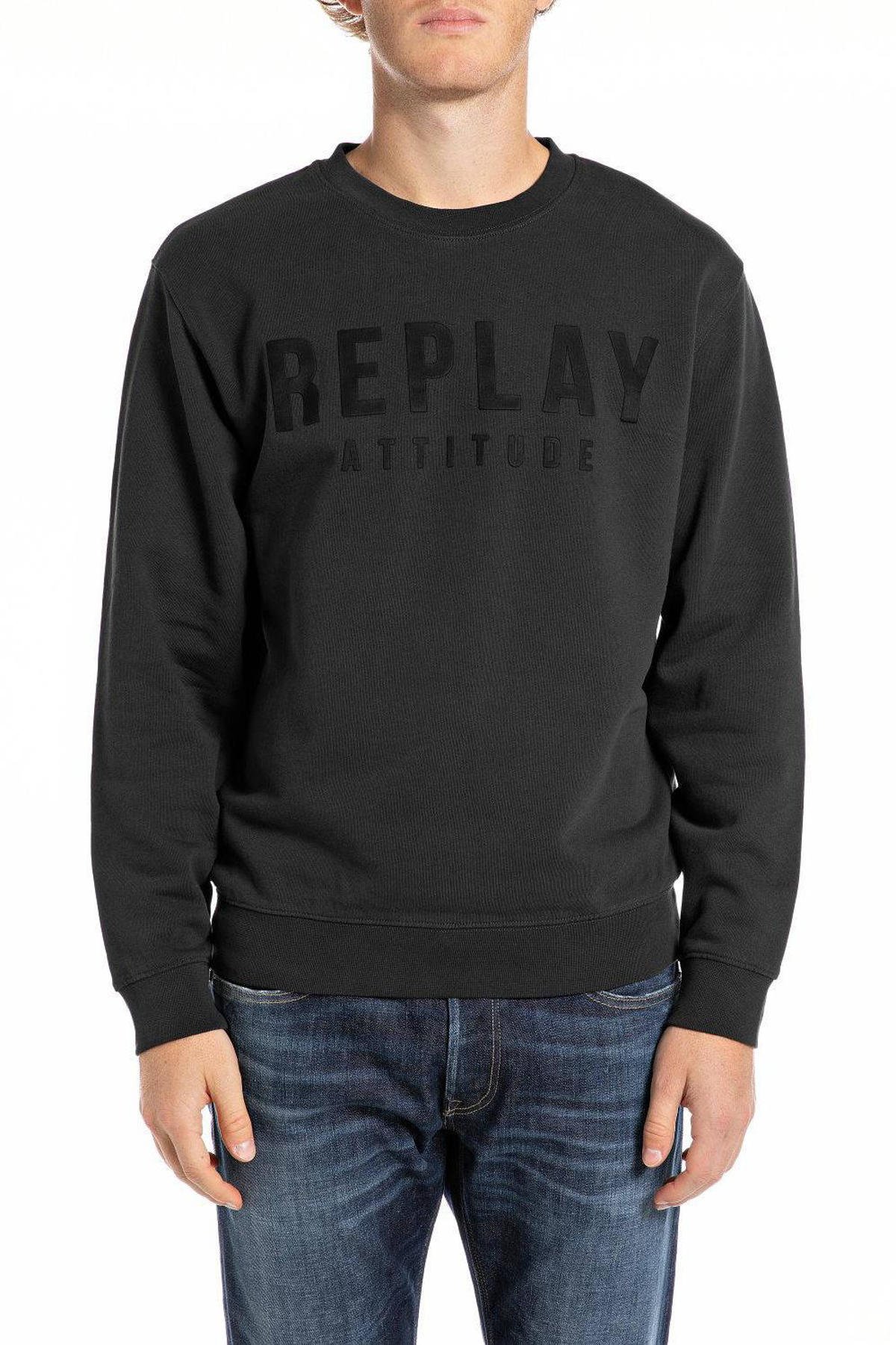 REPLAY sweater zwart kopen? | Morgen in huis | wehkamp