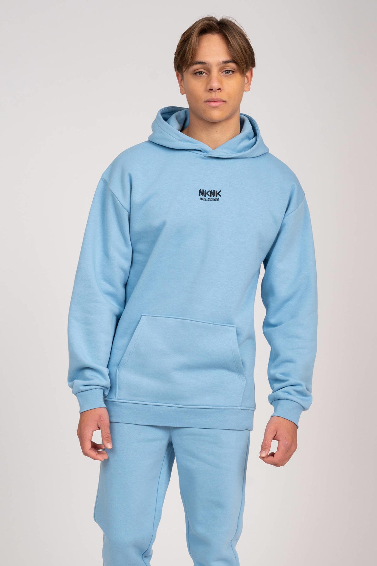 NIK&NIK hoodie Statement lichtblauw | wehkamp