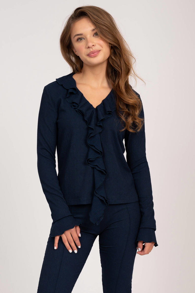 NIK&NIK top Vonda donkerblauw | wehkamp