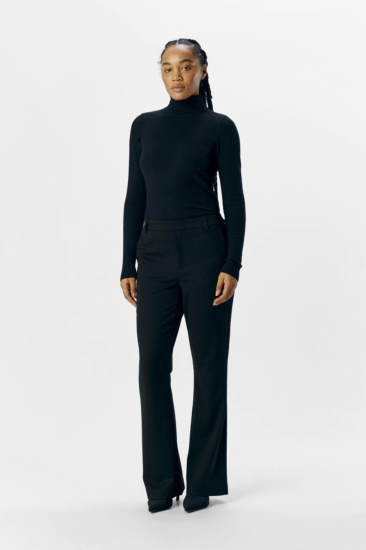 OBJECT flared broek OBJLISA zwart | wehkamp