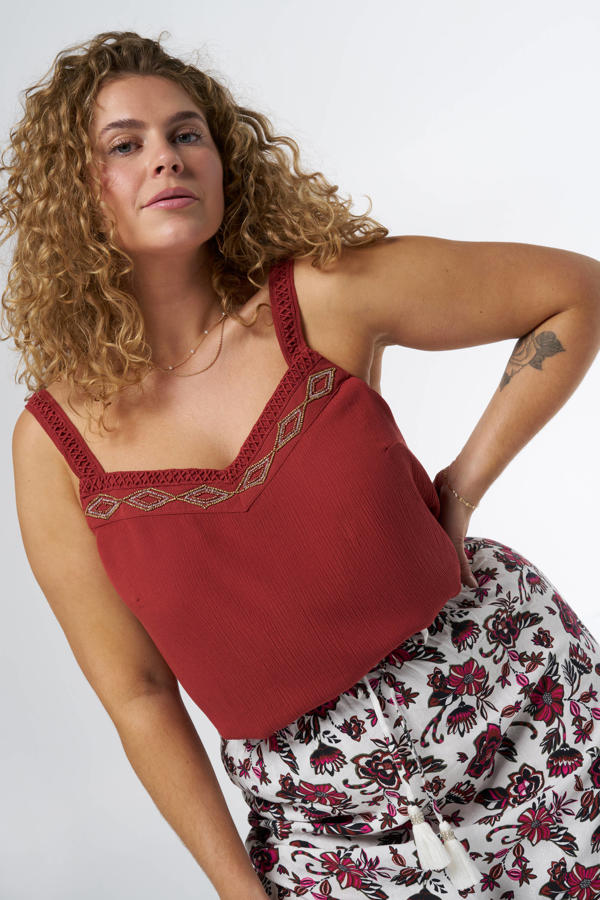 Rode t-shirts & tops voor dames online kopen? | Wehkamp