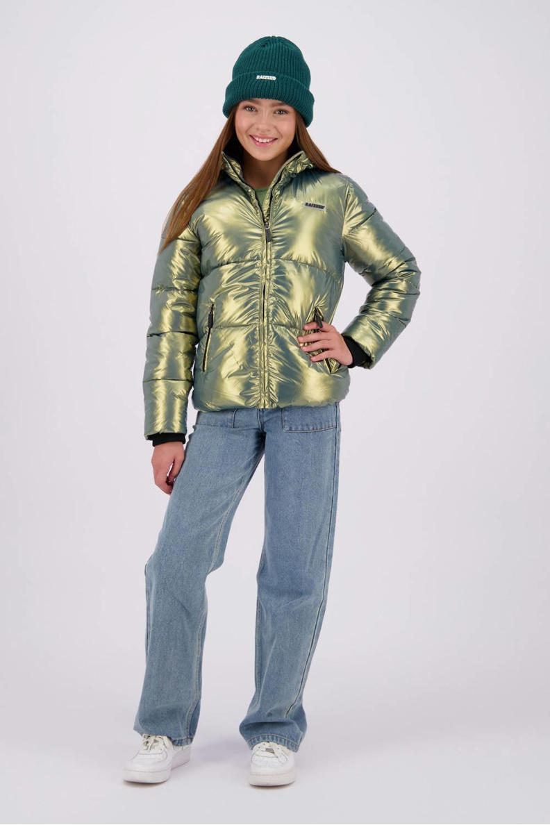 Raizzed gewatteerde winterjas Marly groen metallic | wehkamp
