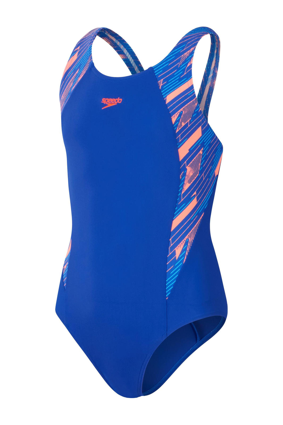 Speedo EnduraFlex sportbadpak Muscleback blauw/oranje | wehkamp
