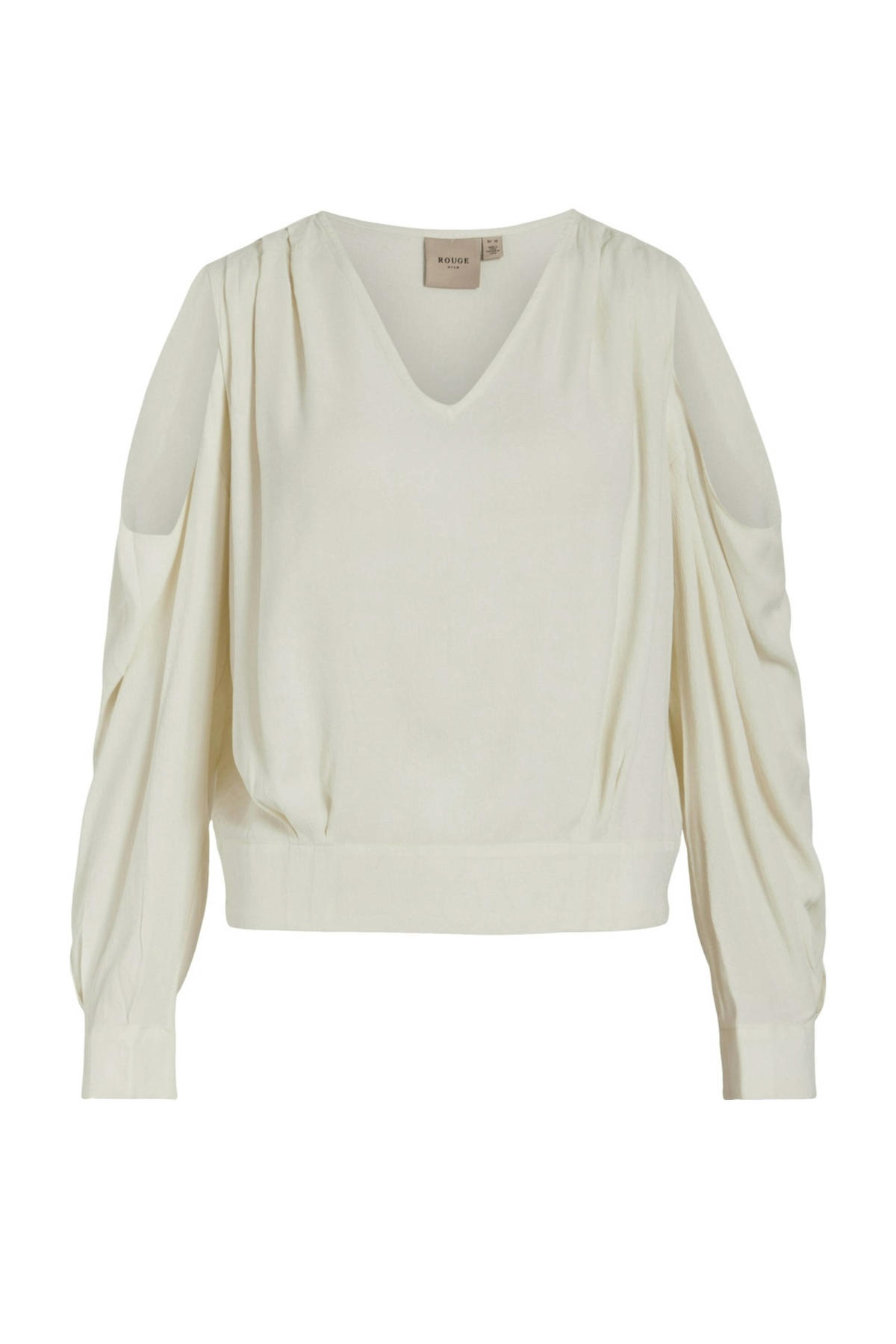 Rouge by Vila top VIJOHANNE wit | wehkamp