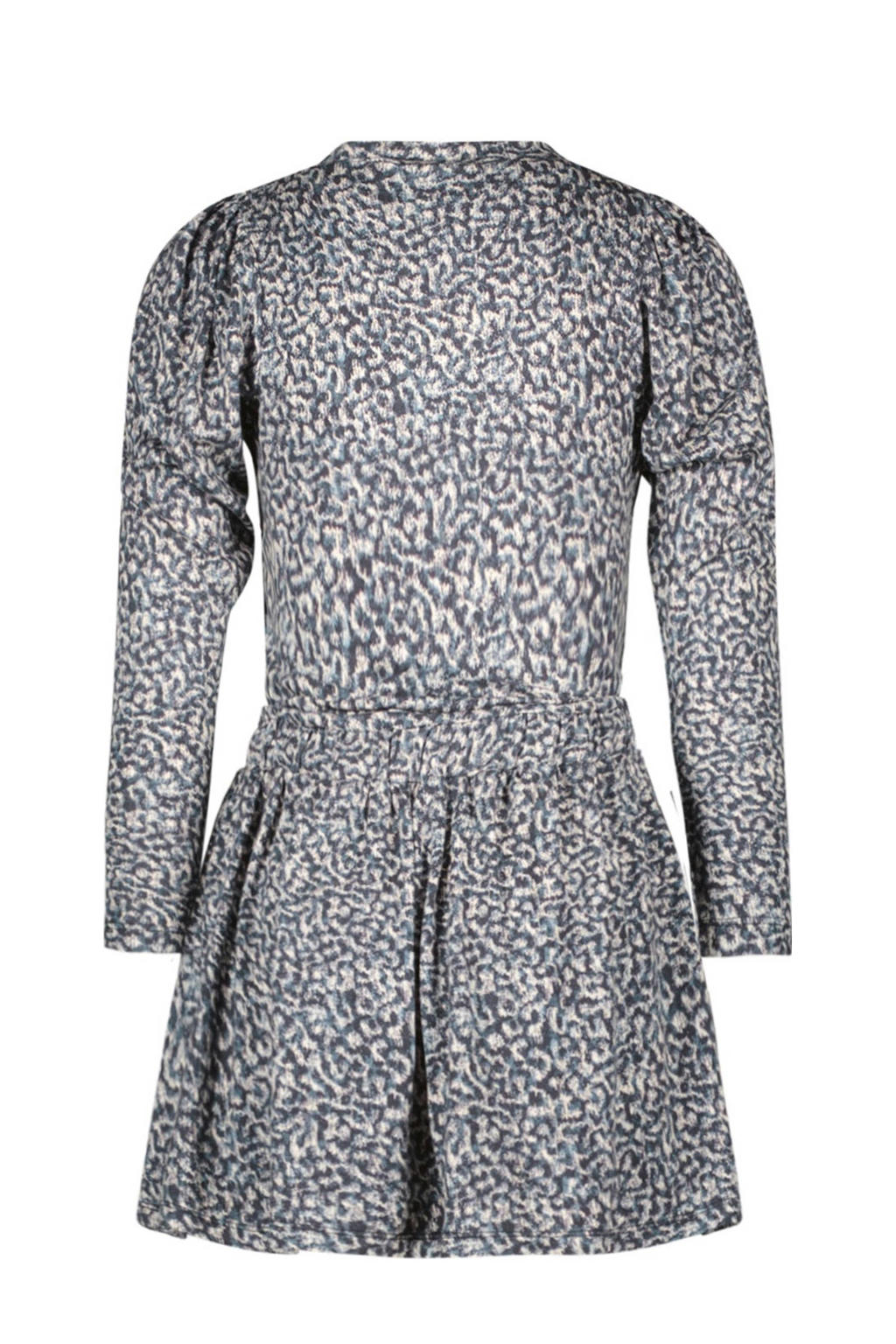 Like Flo jurk Mara met all over print donkerblauw/ecru | wehkamp