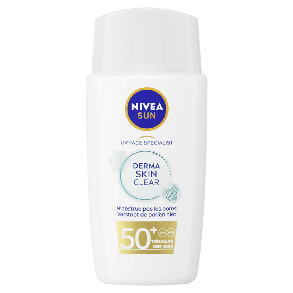 NIVEA Sun Uv Face Derma Skin Clear - Blemish Control SPF50+ - 40 ml | wehkamp