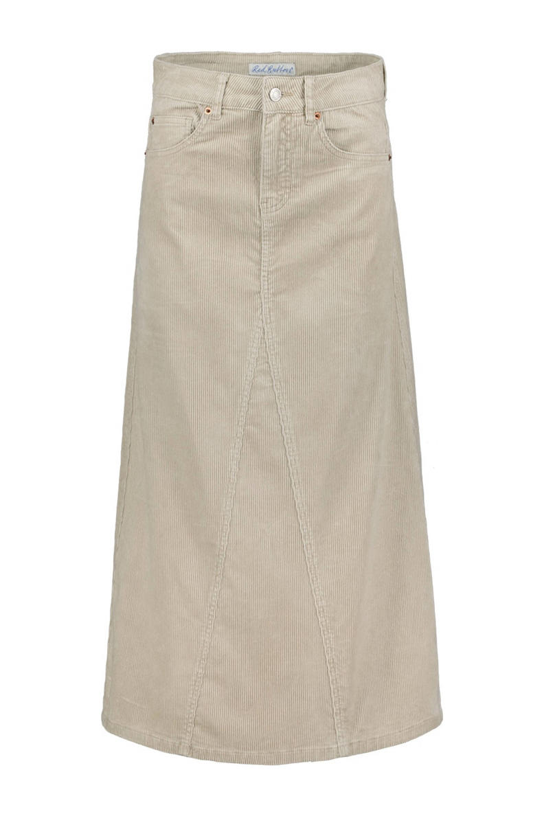 Red Button corduroy maxi rok beige | wehkamp