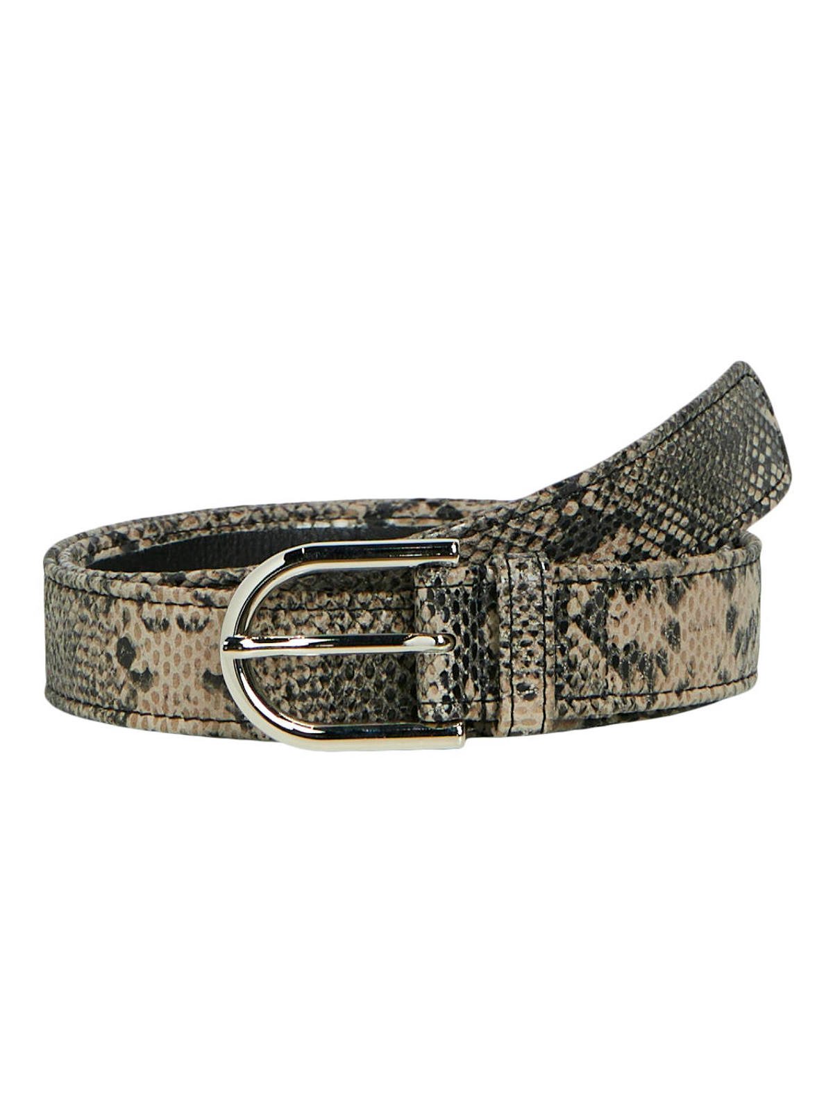 OBJECT leren riem OBJBECCA met slangenprint taupe | wehkamp