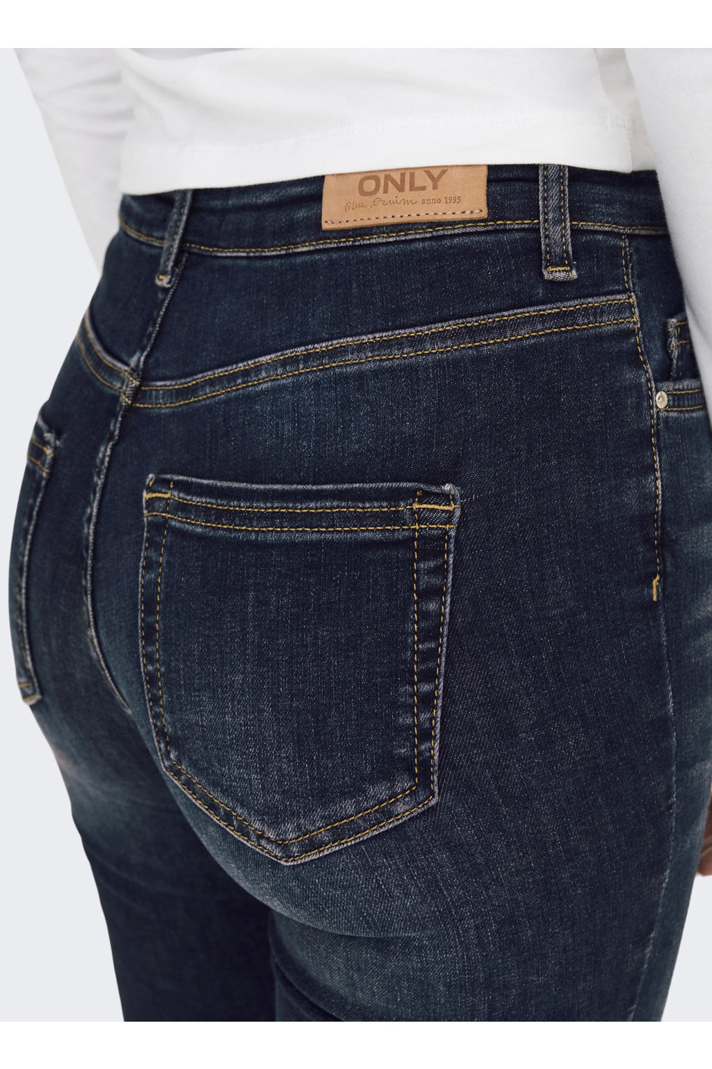 ONLY skinny jeans dark blue denim | wehkamp