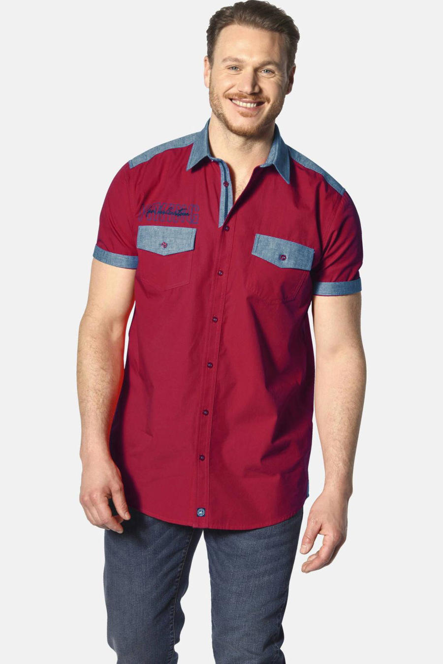 Rode overhemden voor heren online kopen? | Wehkamp
