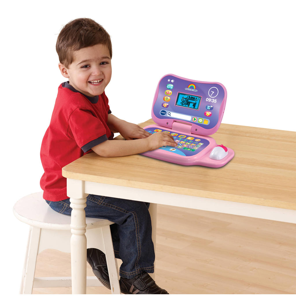 VTech Game & Leer Laptop roze | wehkamp