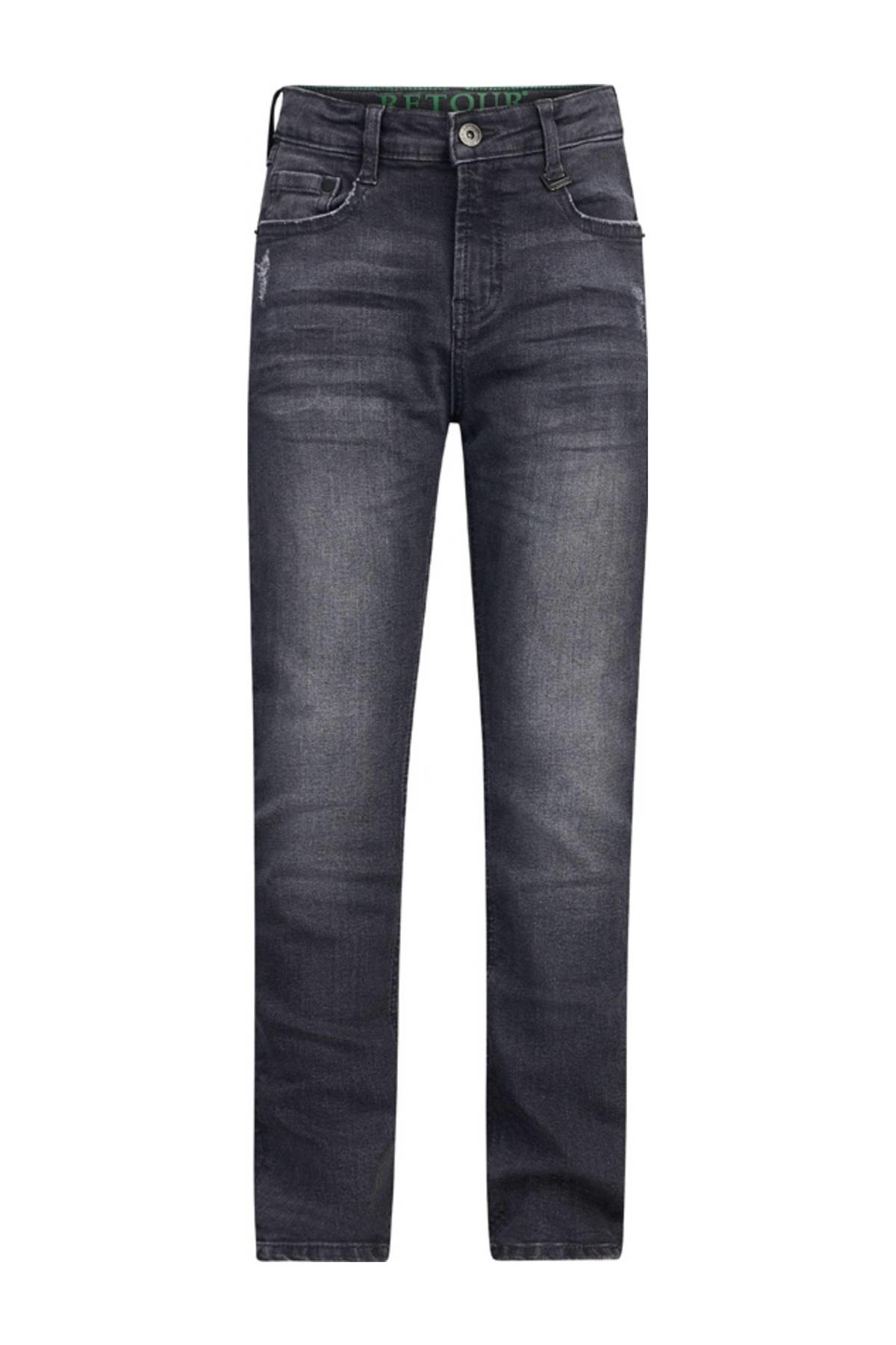 Retour Jeans straight leg jeans James dark grey denim | wehkamp