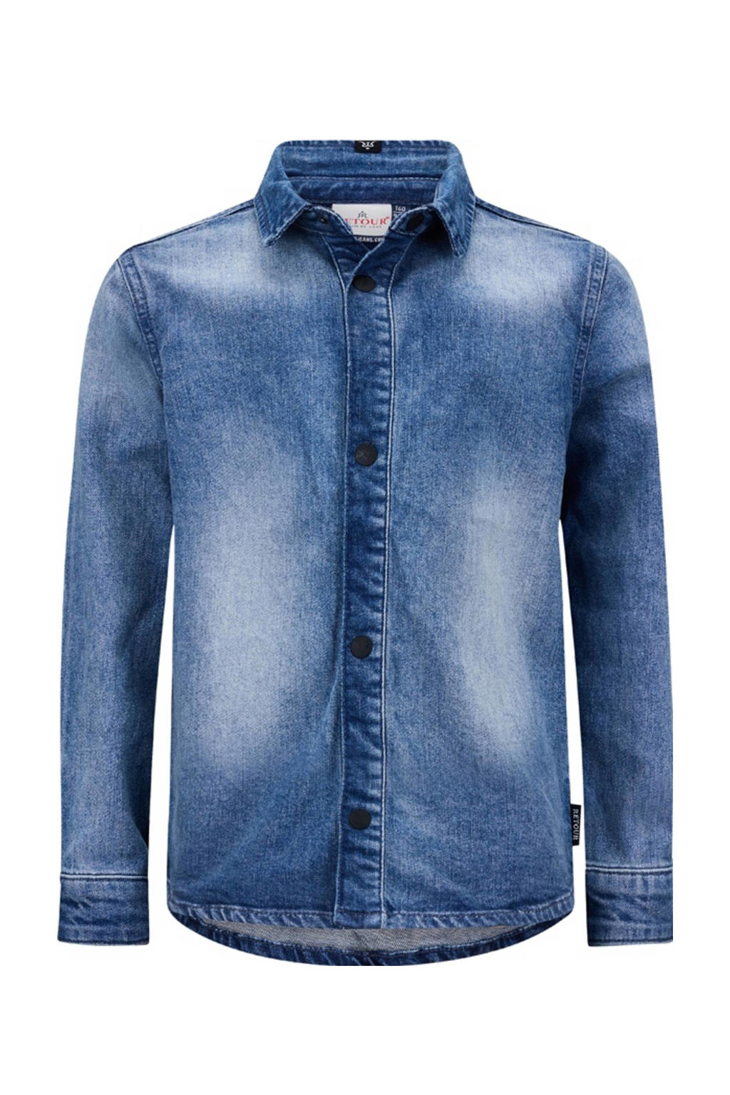 Retour Jeans denim overhemd Storm vintage blue denim | wehkamp