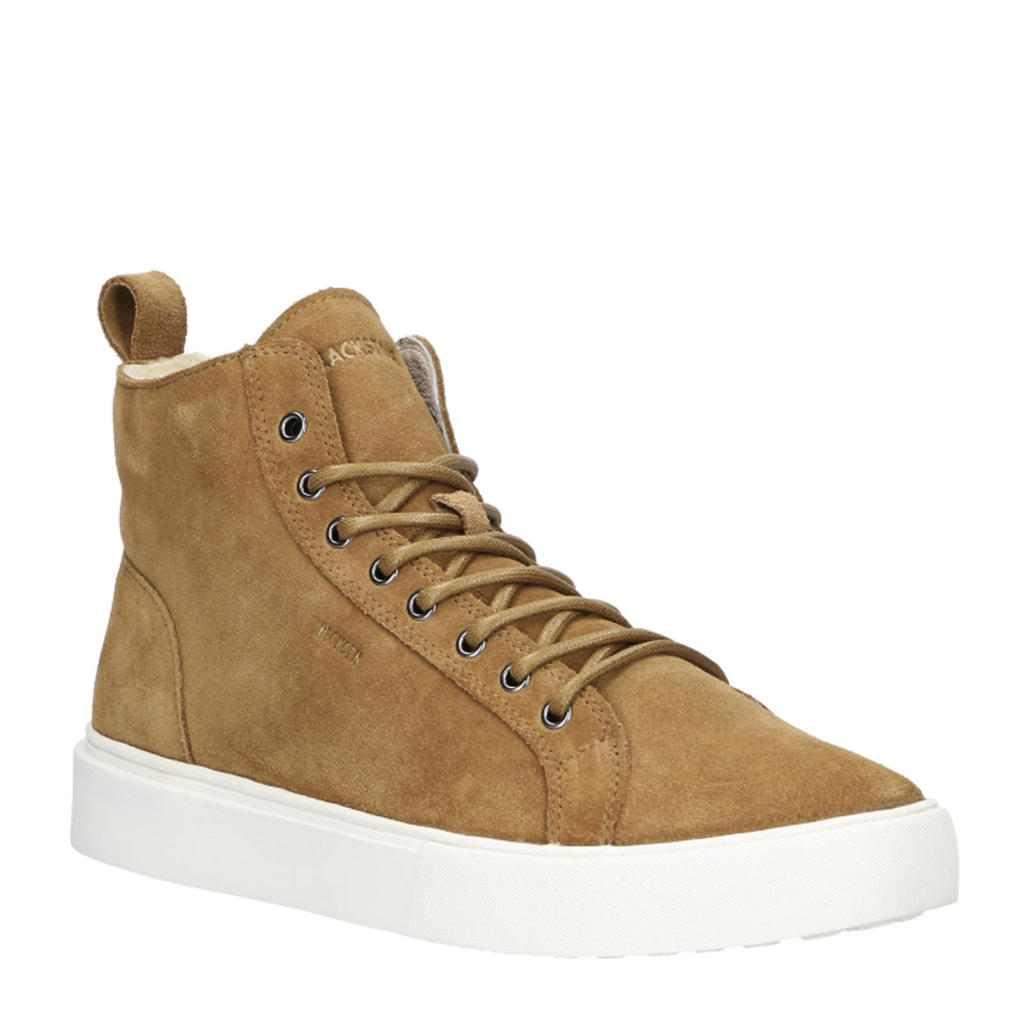Blackstone Ruby Innik suède sneakers camel | wehkamp