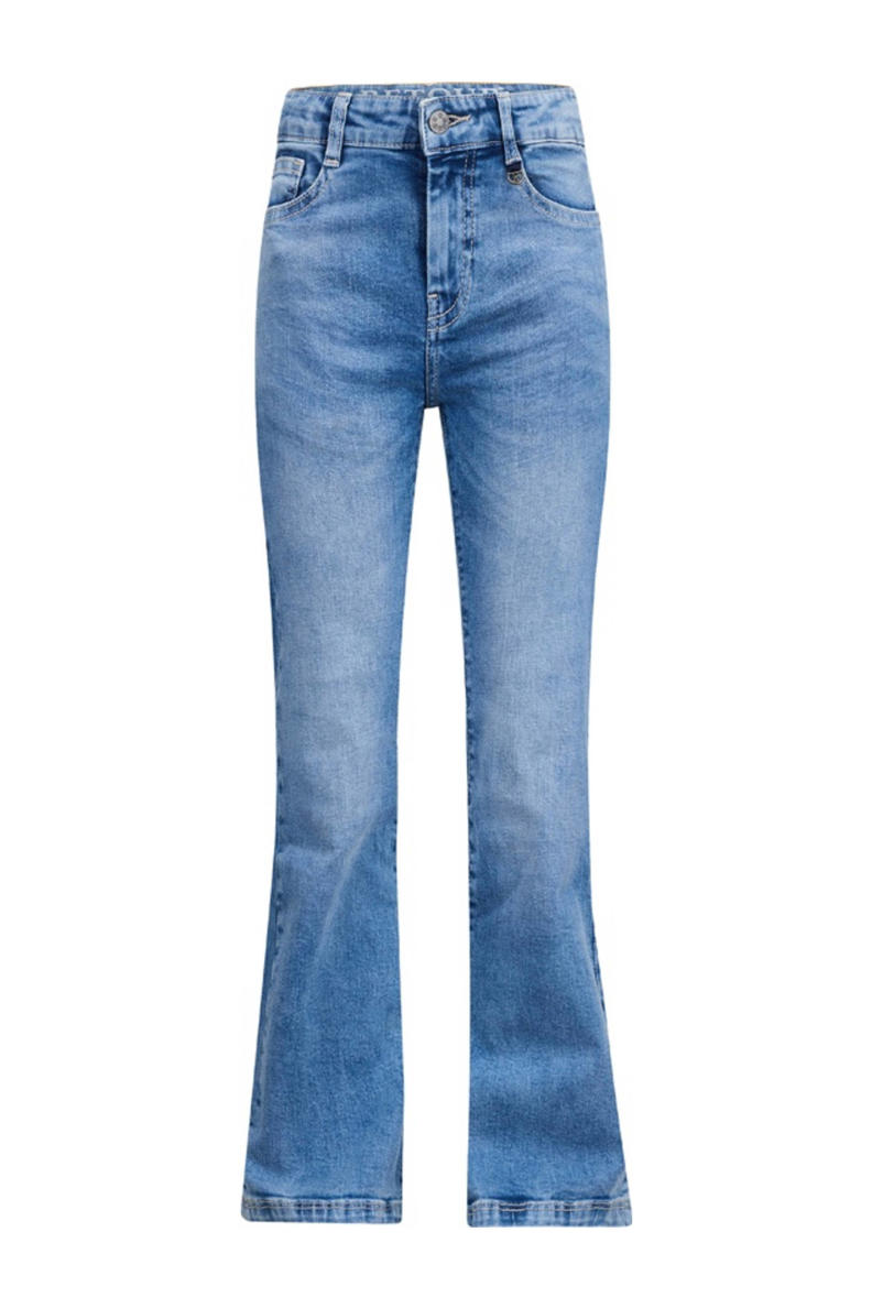 Retour Jeans high waist flared jeans Sidi flare medium blue denim | wehkamp